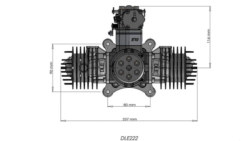 DLE222 RC Model engine provide stable and efficient energy for your ...